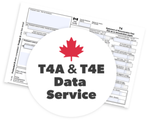 T4A & T4E XML Data Conversion Service for CRA Tax Forms